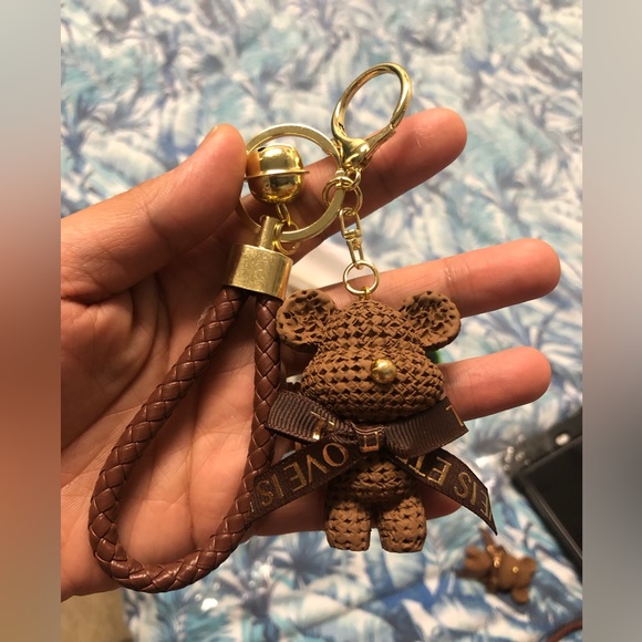 Other | Brown Teddy Bear Bag Charmkey Holder | Poshmark